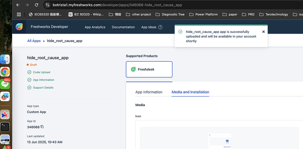 Developer Submission cancelled Custom APP - App Platform - Freshworks Developer Community
