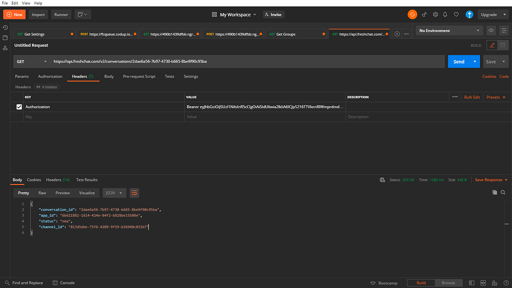 Freshchat conversation API issue - Product - Freshworks Developer Community