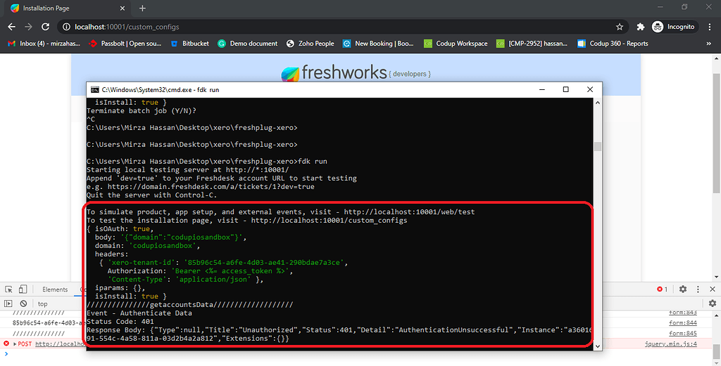 In OAuth, access_token value can't pass in server.js file - App ...