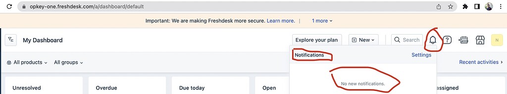 Create Portal notifications - Customize x Workflows - Freshworks Developer Community