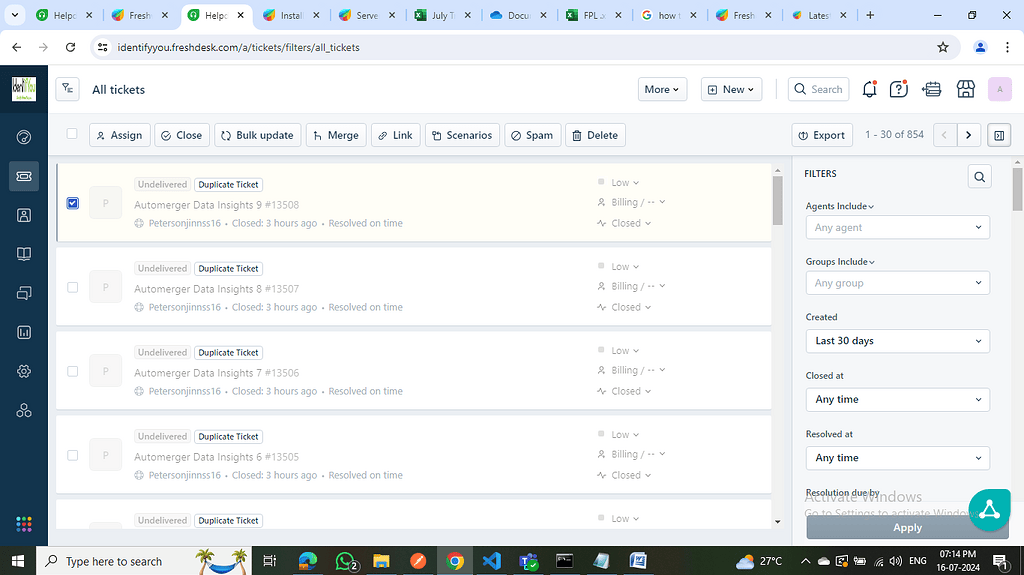 We want some ideas for bulk ticket update? - Ideas - Freshworks ...