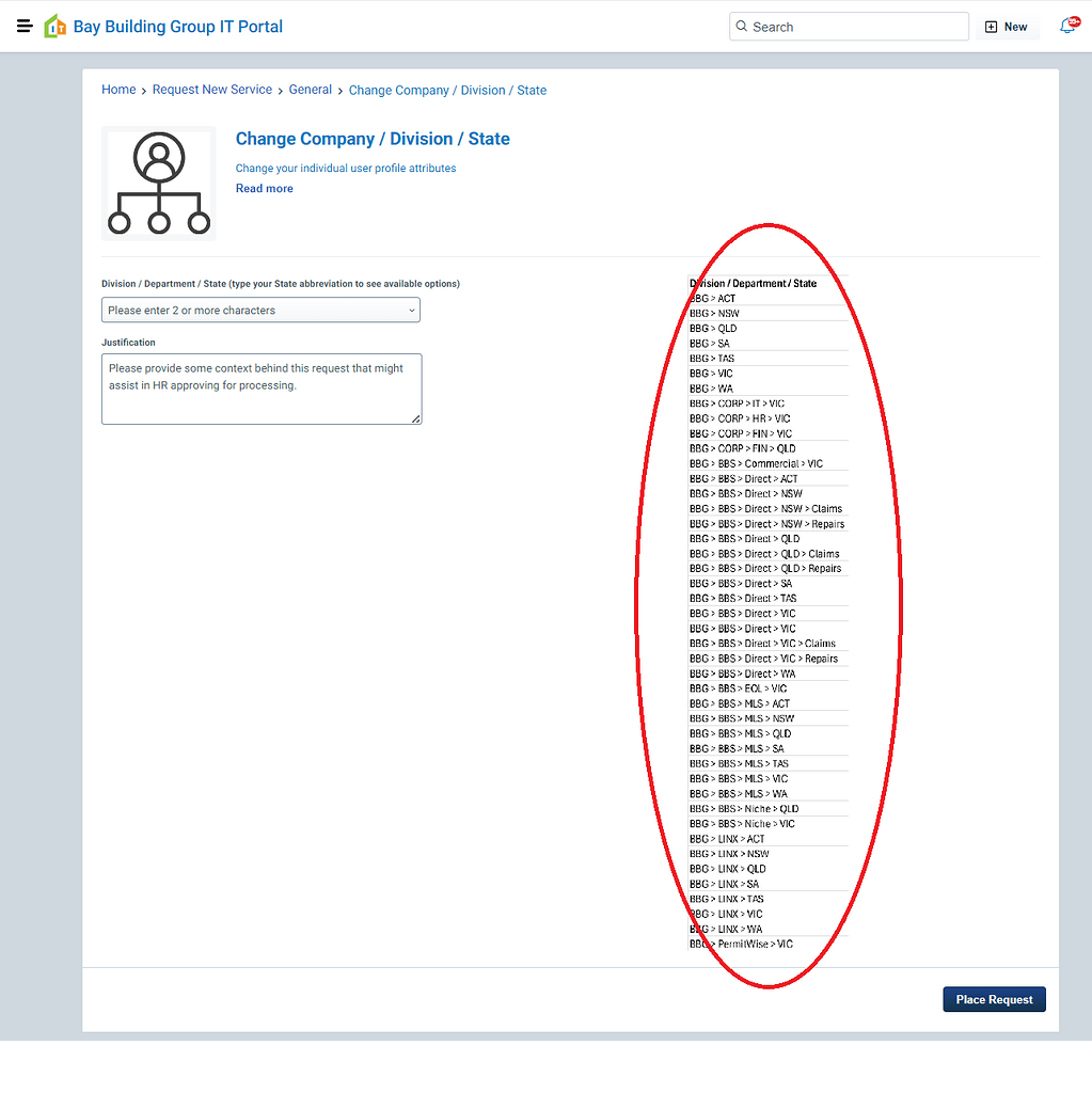 Image in right pane of Service Catalog item - Customize x Workflows ...