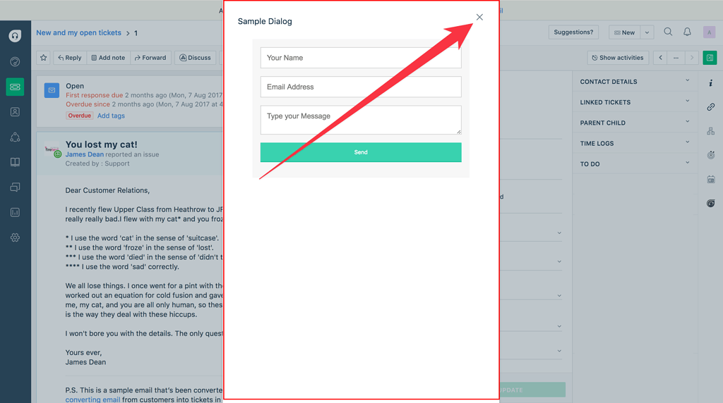 Freshdesk - Show Dialog - how to exit - App Platform - Freshworks ...