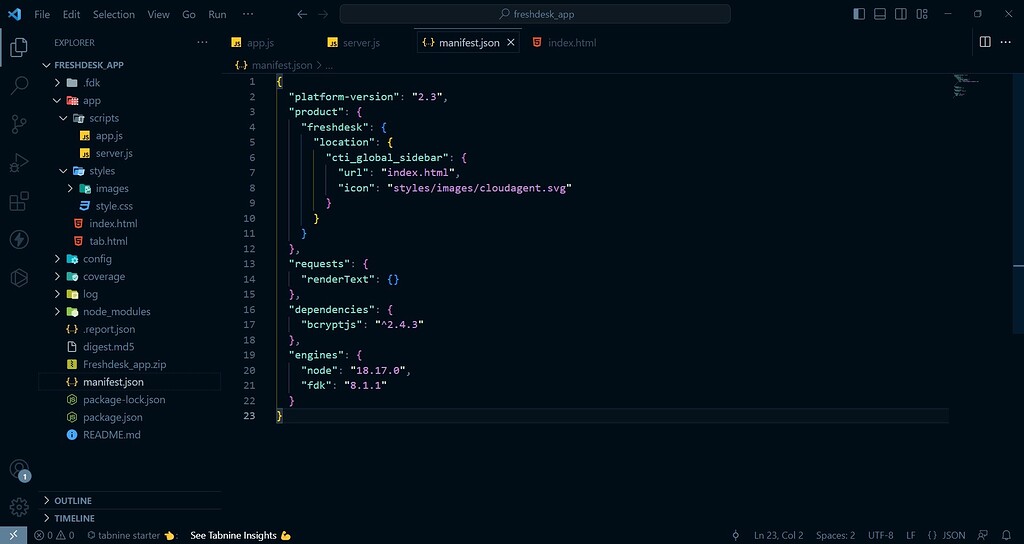 Node.js external libraries are not working in a custom Freshdesk application - App Platform ...