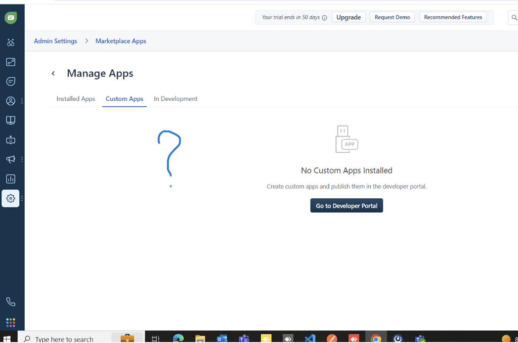 Freshchat custom app not visible/available for installation development - App Platform ...