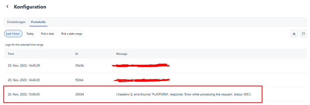 [Custom App] Status 500: Error while processing the request - App Platform - Freshworks ...
