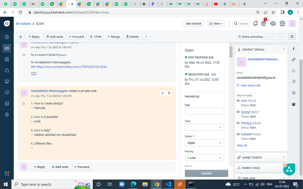 How to add iframe tag in private note body in freshdesk? - App Platform ...