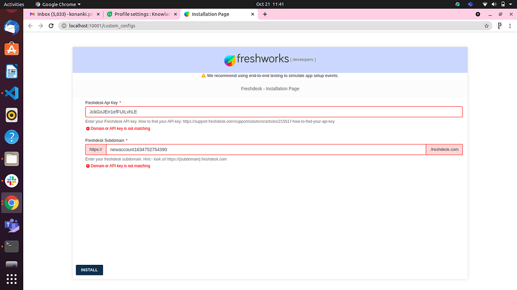 Validation Issues And Javascript Functionalitys Are Not Working App Platform Freshworks