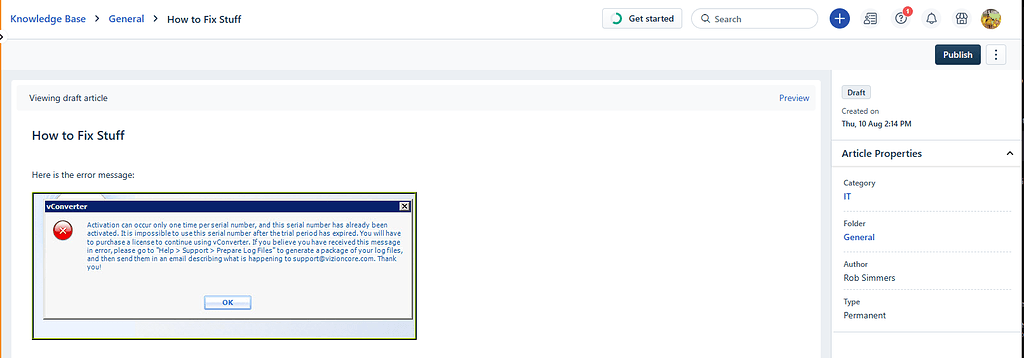Create Solution Article With Inline Attachment Product Freshworks Developer Community