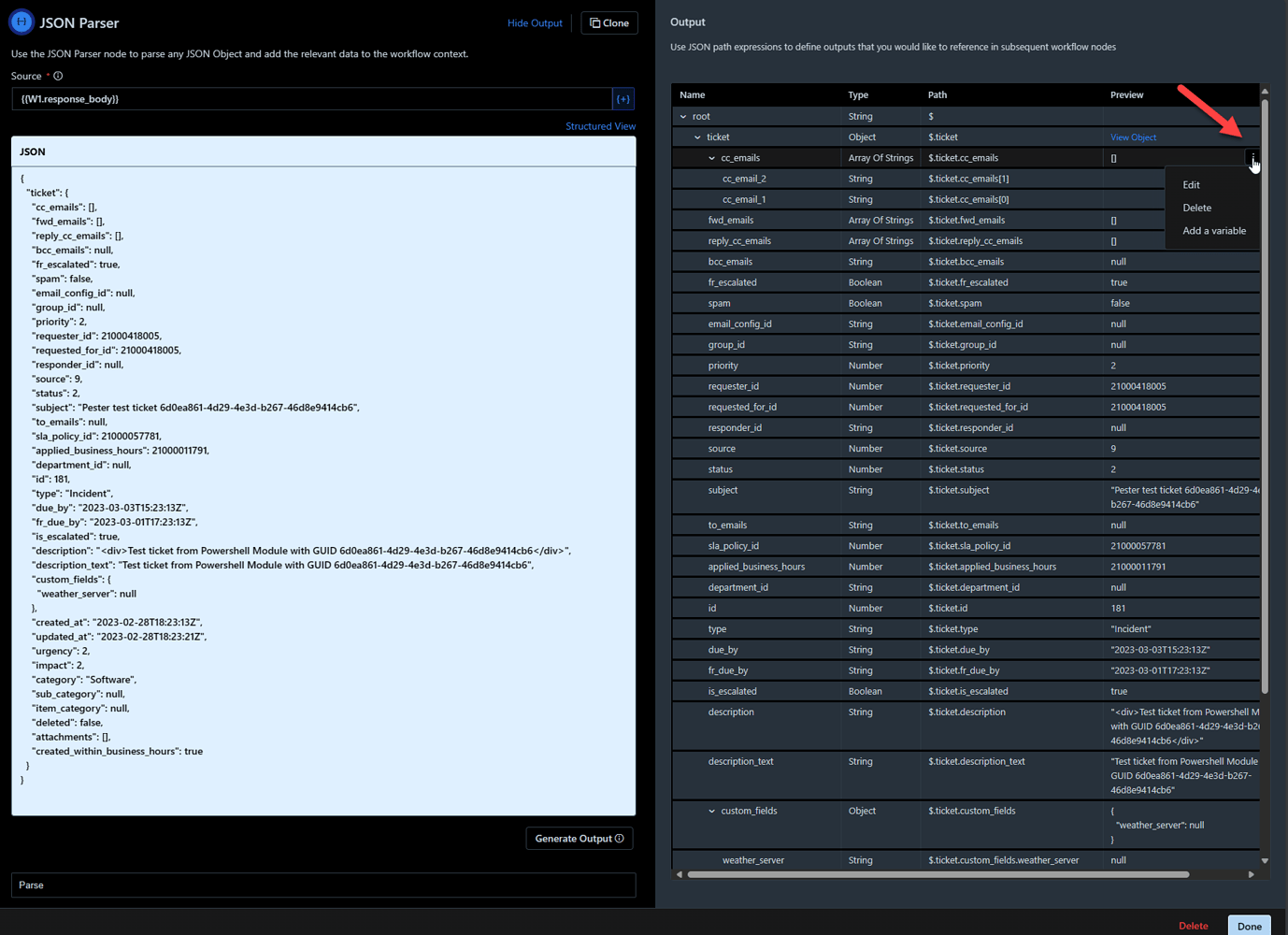 Json Parser Not Working On Filter In Array Customize X Workflows Freshworks Developer Community