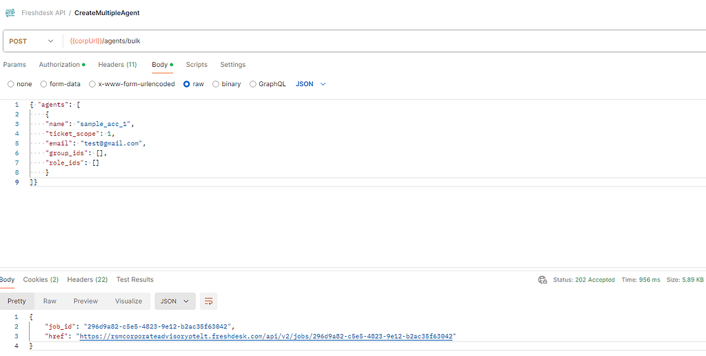 [freshdesk Api] Agent Creation Via Freshdesk Api Issue App Platform Freshworks Developer