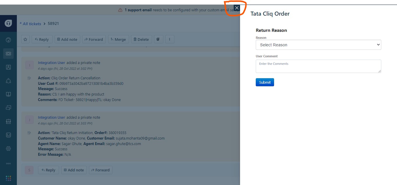 How To Disable Or Add Validation On Close Icon Button From FD Modal